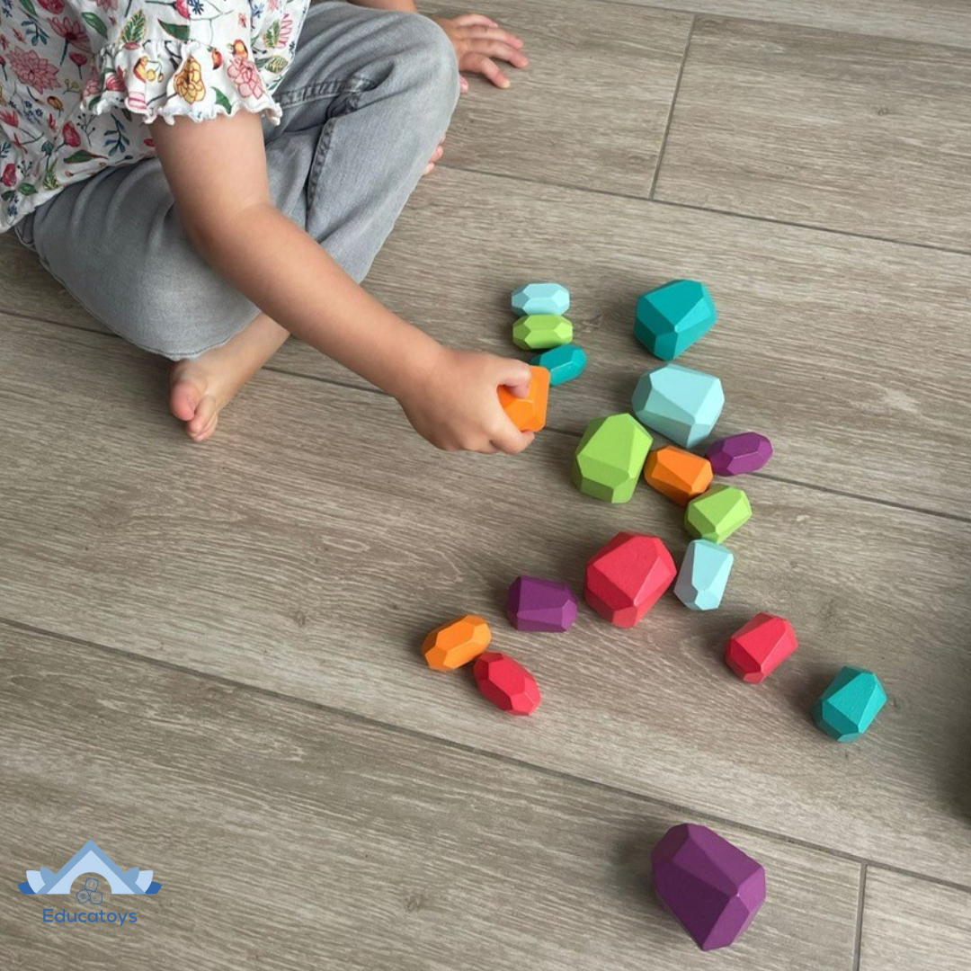 Stapelblokken | Houten Multi Vlakkige Blokken – Educatoys